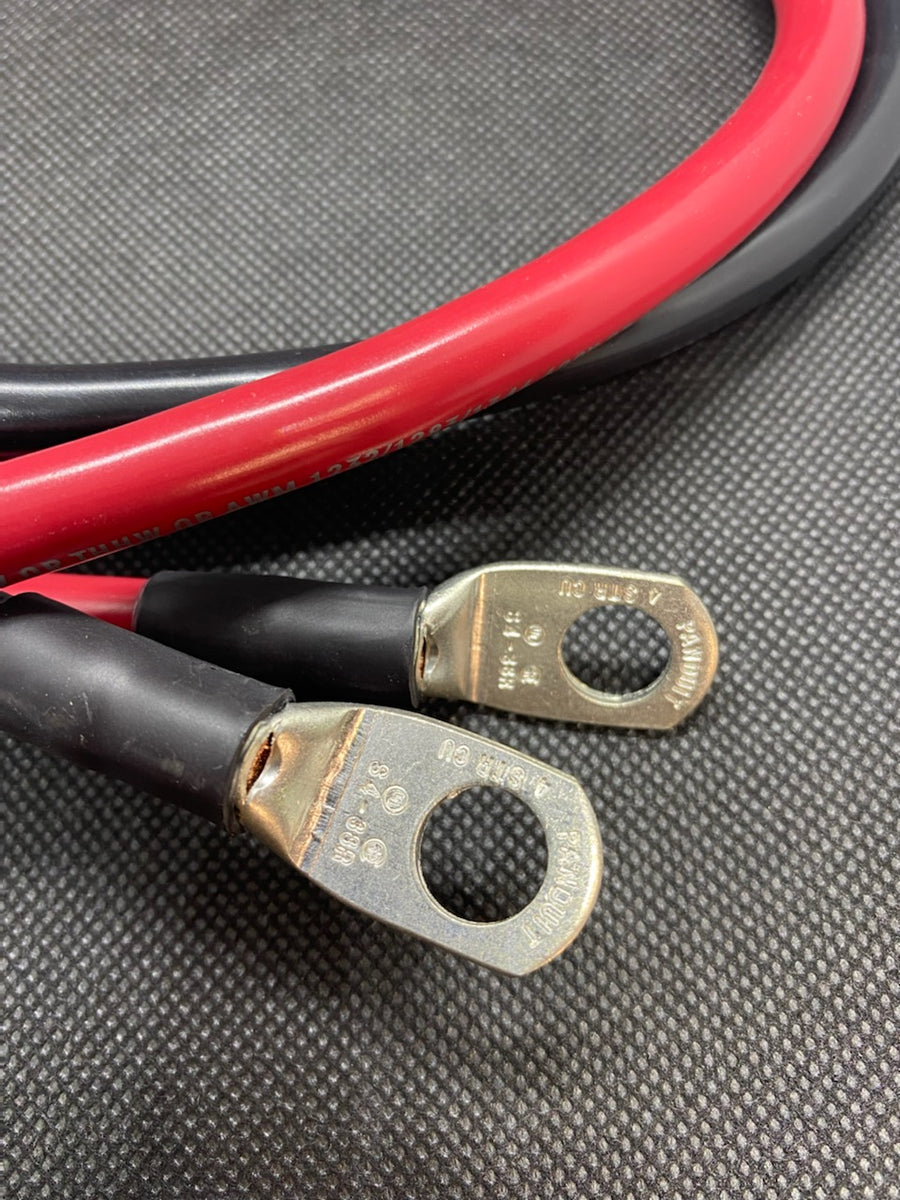 Spartan Power Battery Cable 2 Foot 4 Gauge AWG Wire Set-Spencer Traile ... Spartan Power Battery Cable 2 Foot 4 Gauge AWG Wire Set-Spencer Traile ...
